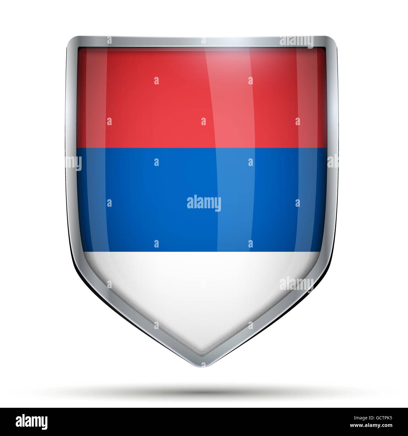 Shield with flag Russia Stock Vector Image & Art - Alamy