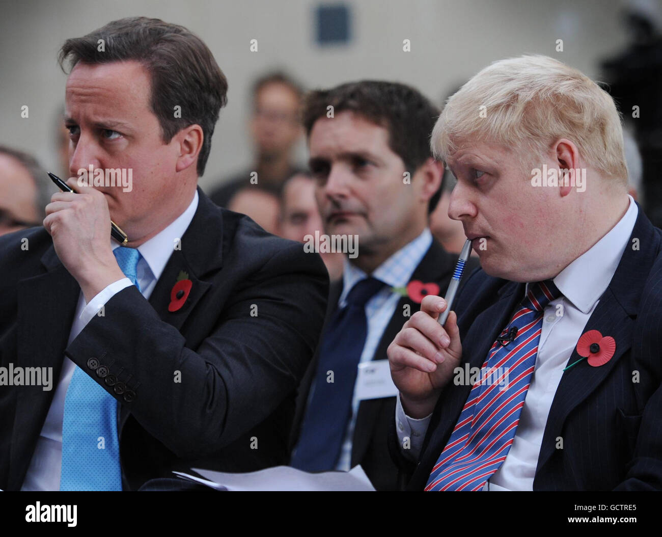 London Mayor Boris Johnson (right) and Prime Minister David Cameron in ...