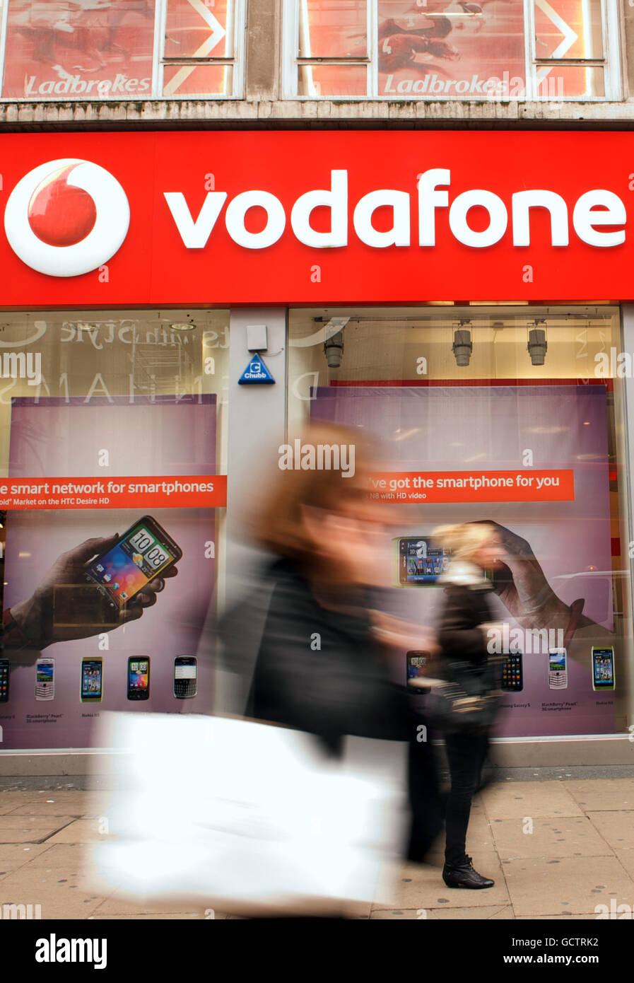 New Vodafone Signage Stock Photo - Alamy