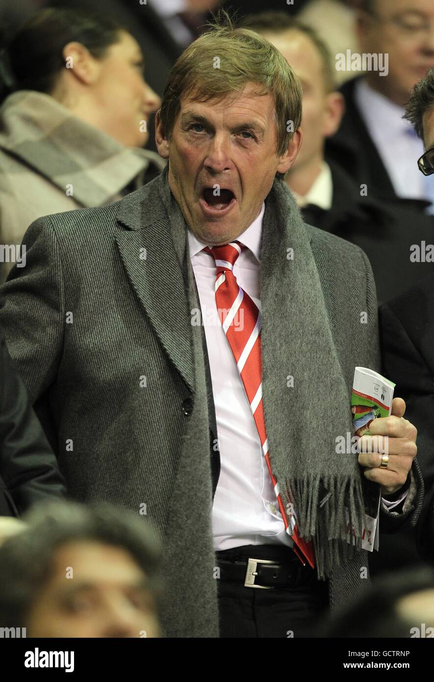 Liverpool's academy manager Kenny Dalglish, in the stands prior to kick ...