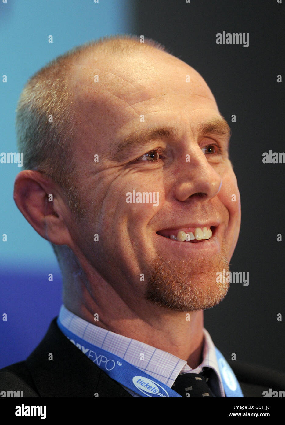 Mark Egan, head of development and performance, IRB, speaks during Day ...