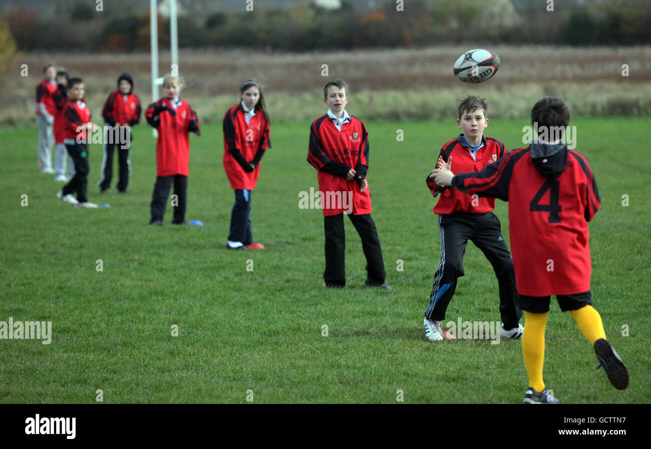 Rugby Union - Guiness World Record Attempt - Mackie Rugby Club Stock ...