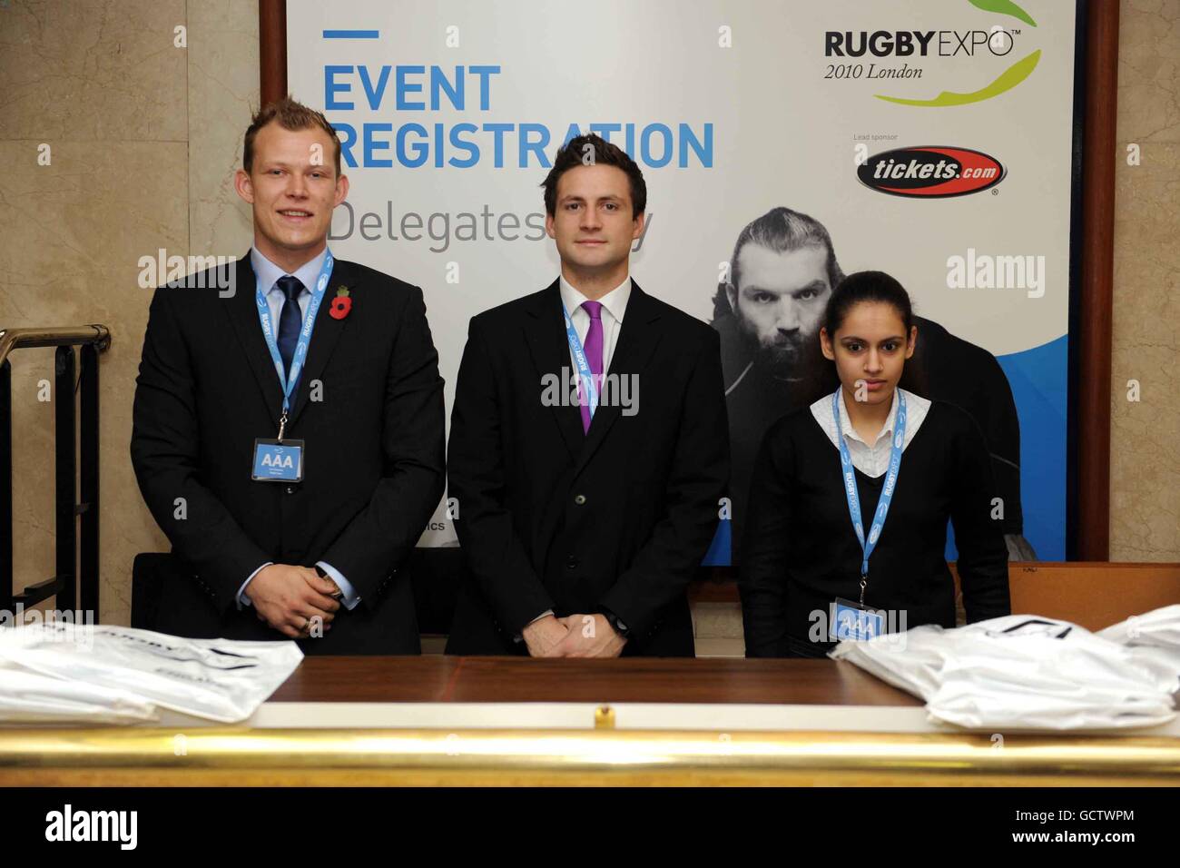 General view during Day One of the Rugby Expo at the RHS Lawrence Hall ...