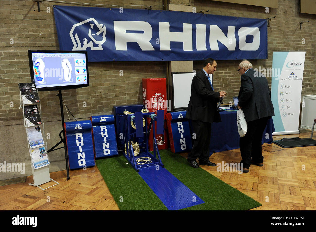 General view during Day One of the Rugby Expo at the RHS Lawrence Hall ...