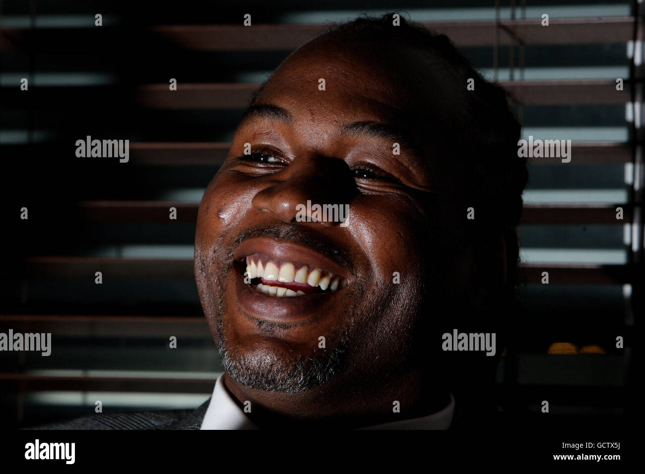 Former World Heavyweight Champion Lennox Lewis talks to journalists at ...