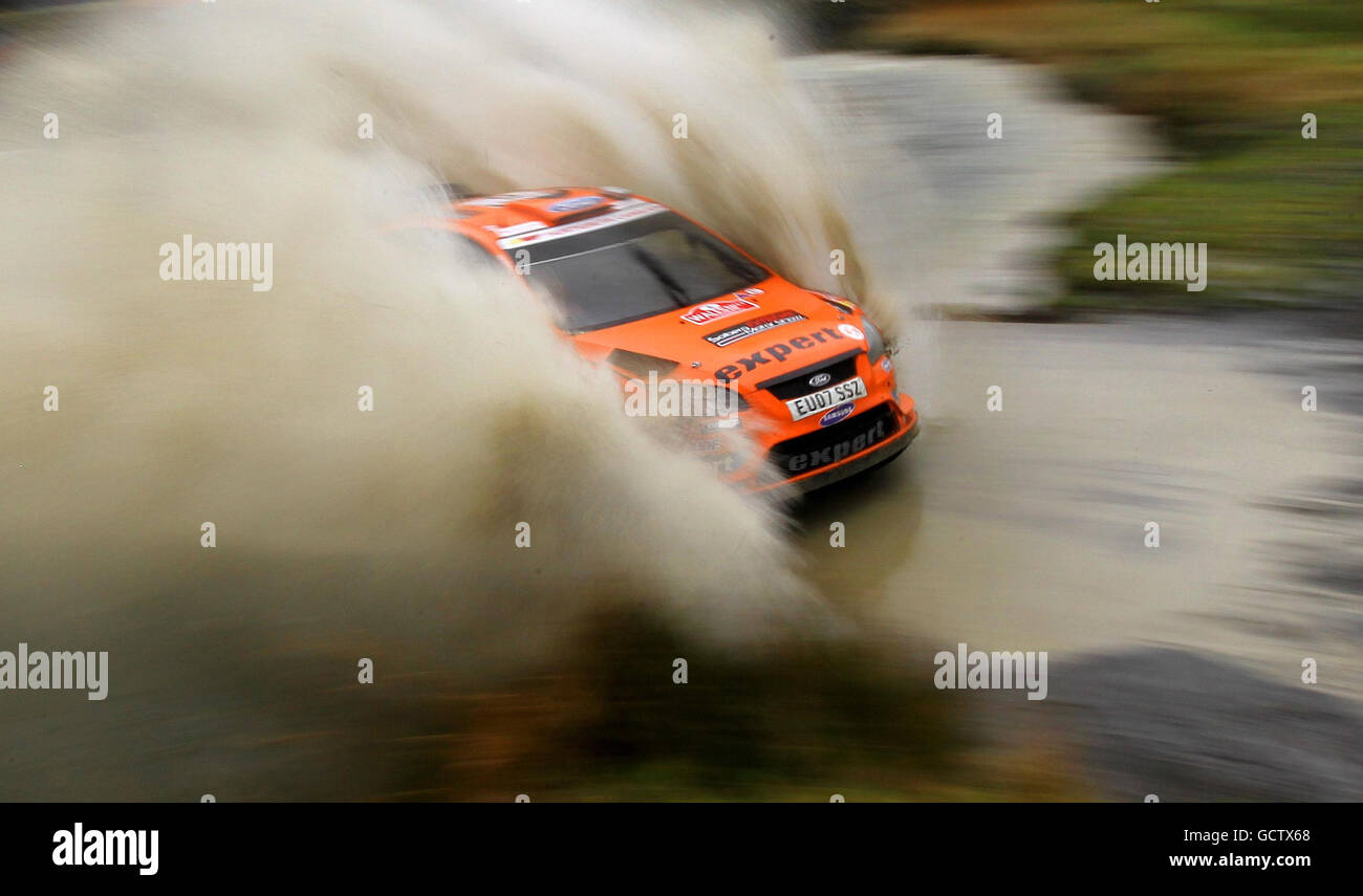 Norway's Henning Solberg in the Ford Focus RS WRC 08 during the Sweet ...