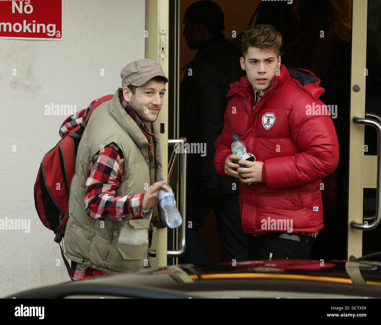 Contestants Matt Cardle (left) and Aiden Grimshaw arrive at Fountain ...
