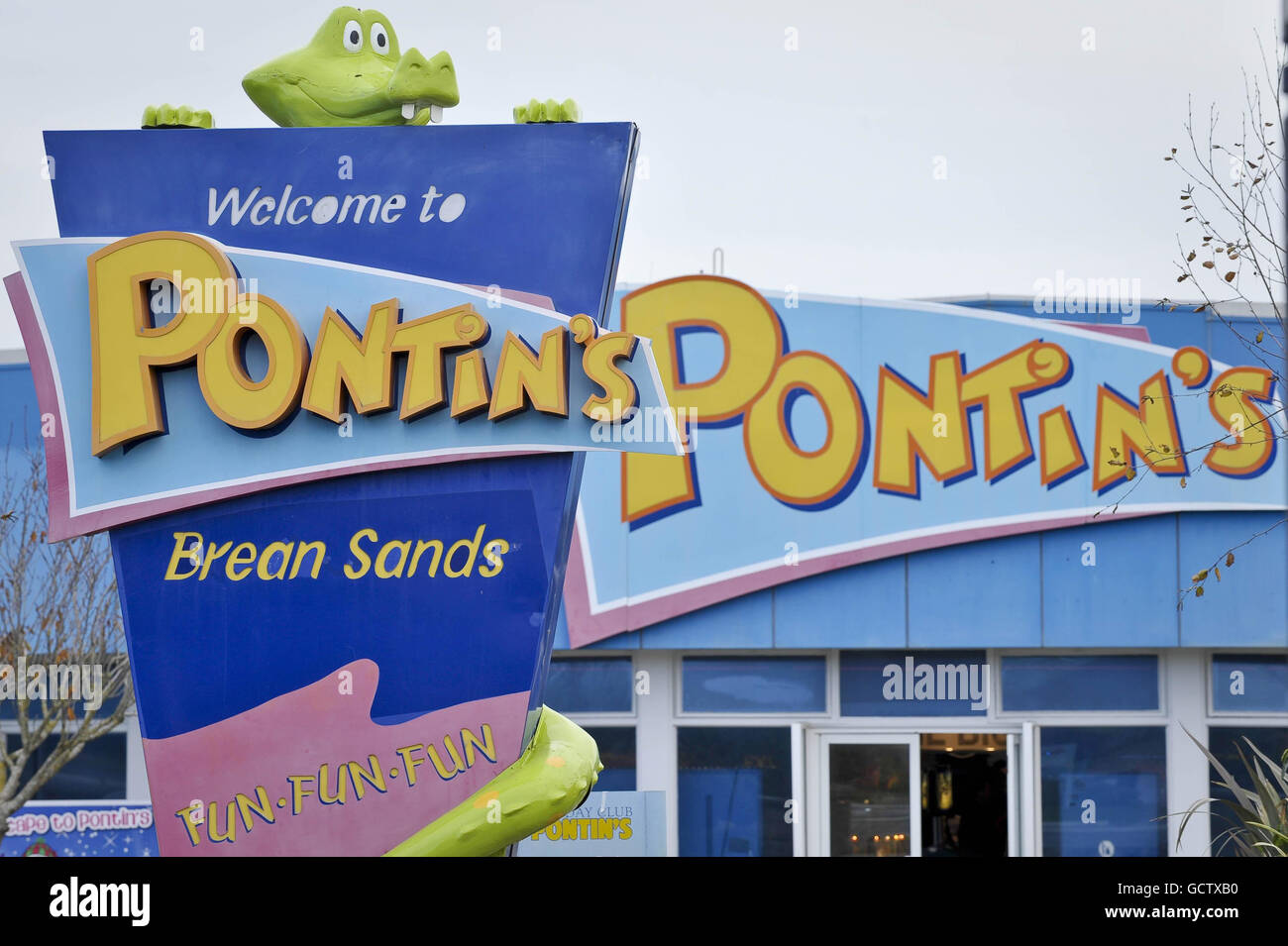 Pontin's goes into administration. A general view of Pontin's signage ...