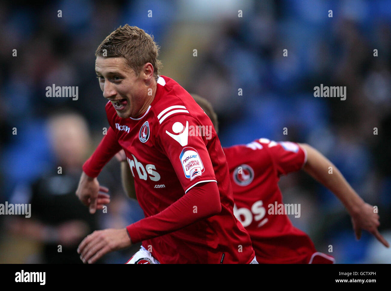 Charlton Athletic's Lee Martin celebrates scoring his sides fourth goal ...