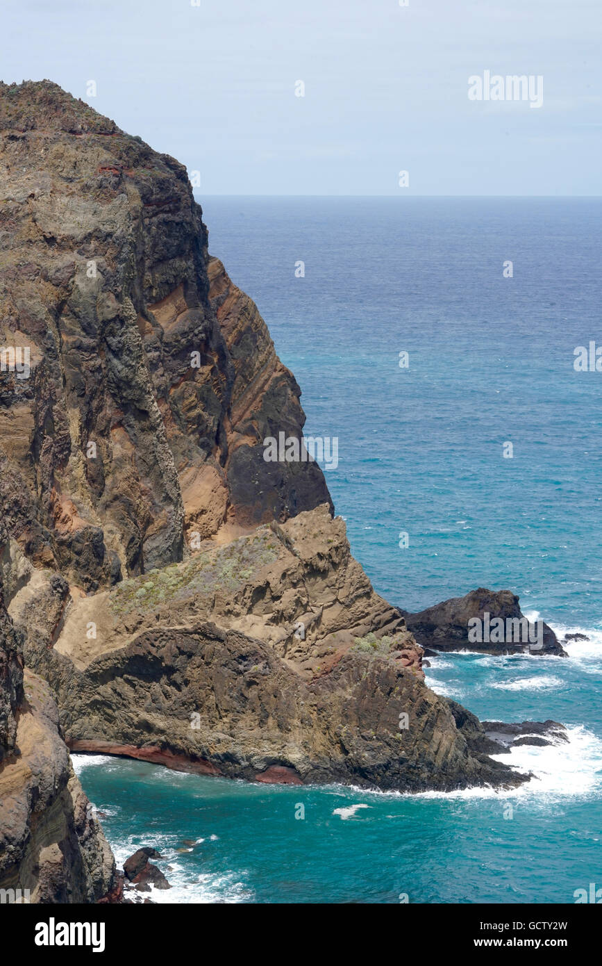 rock of Madeira in the ocean Stock Photo - Alamy
