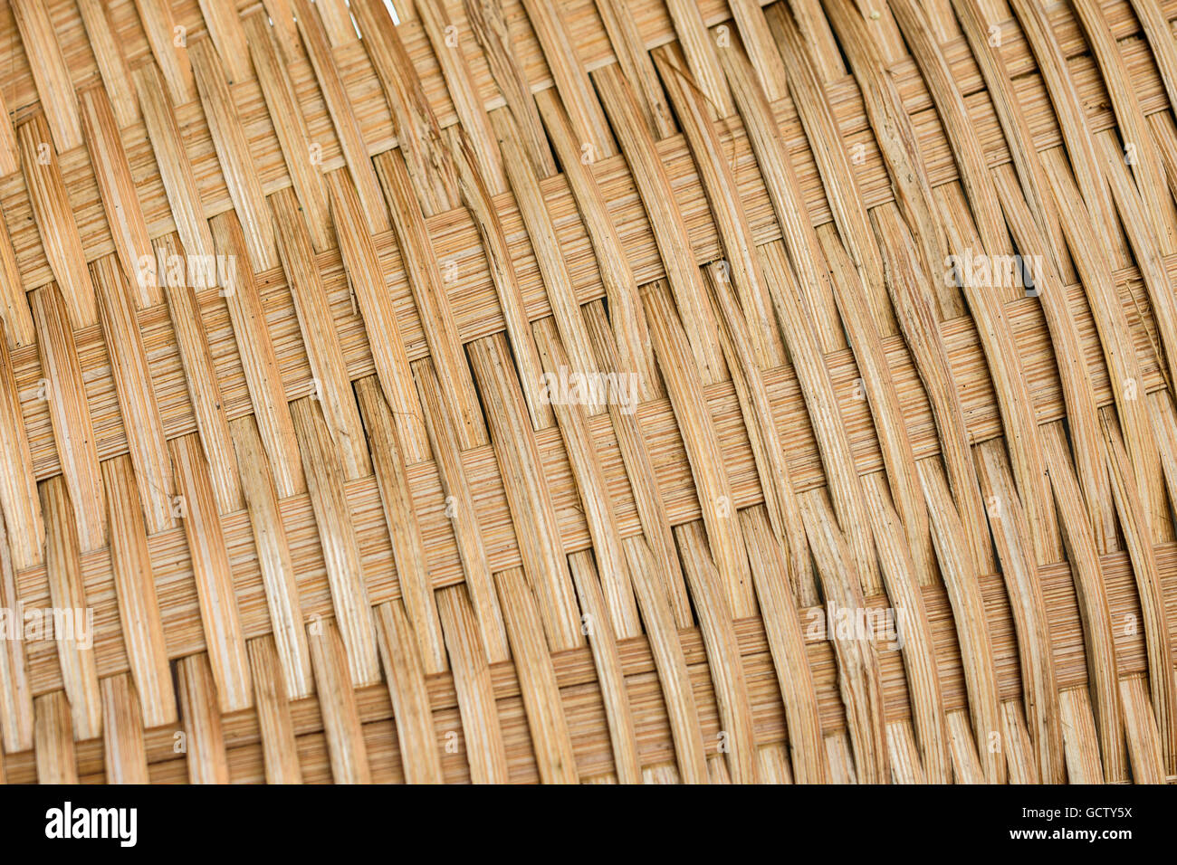 closeup old bamboo weave pattern background or backdrop Stock Photo - Alamy