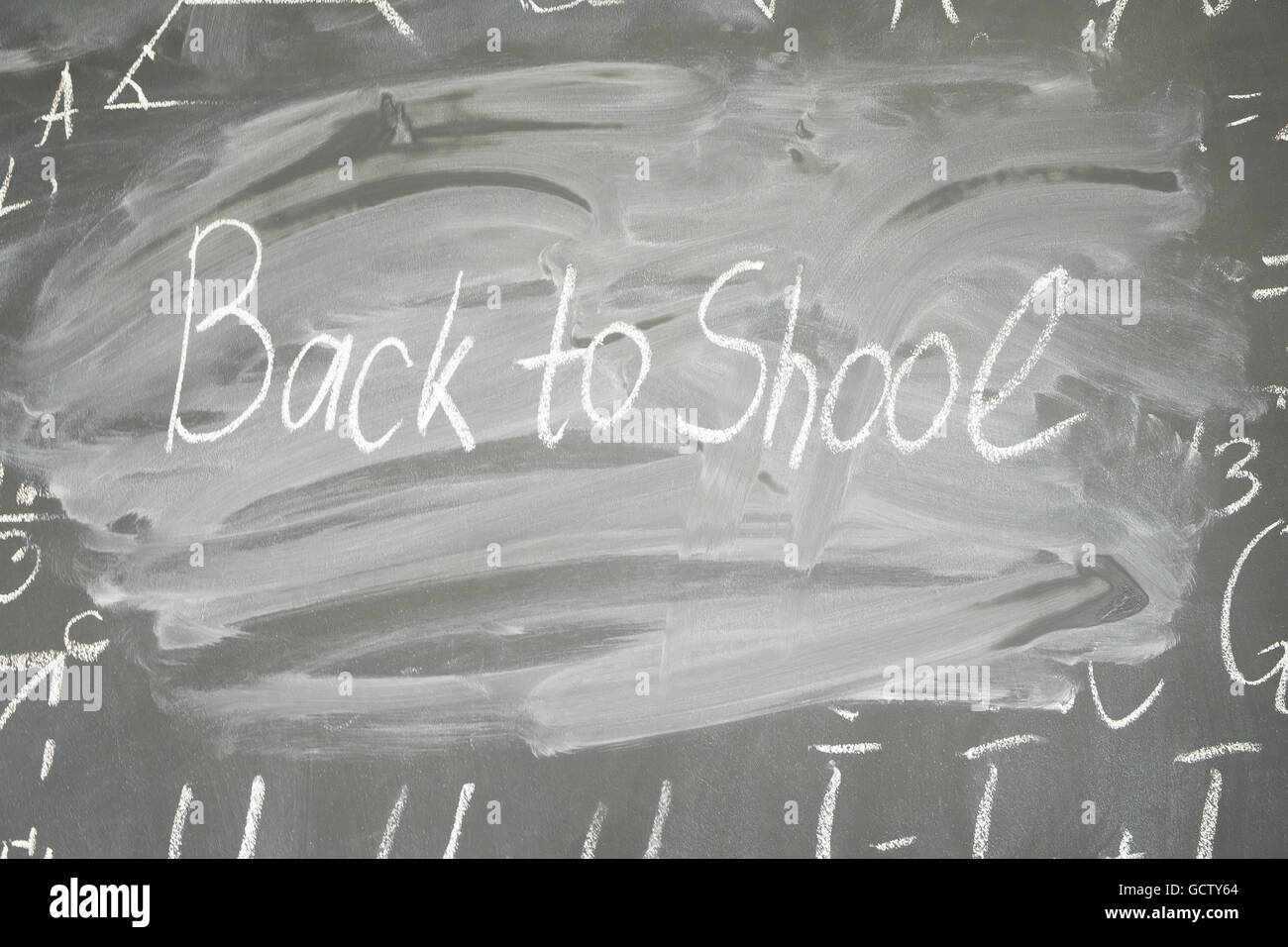 math formulas on black board Stock Photo - Alamy