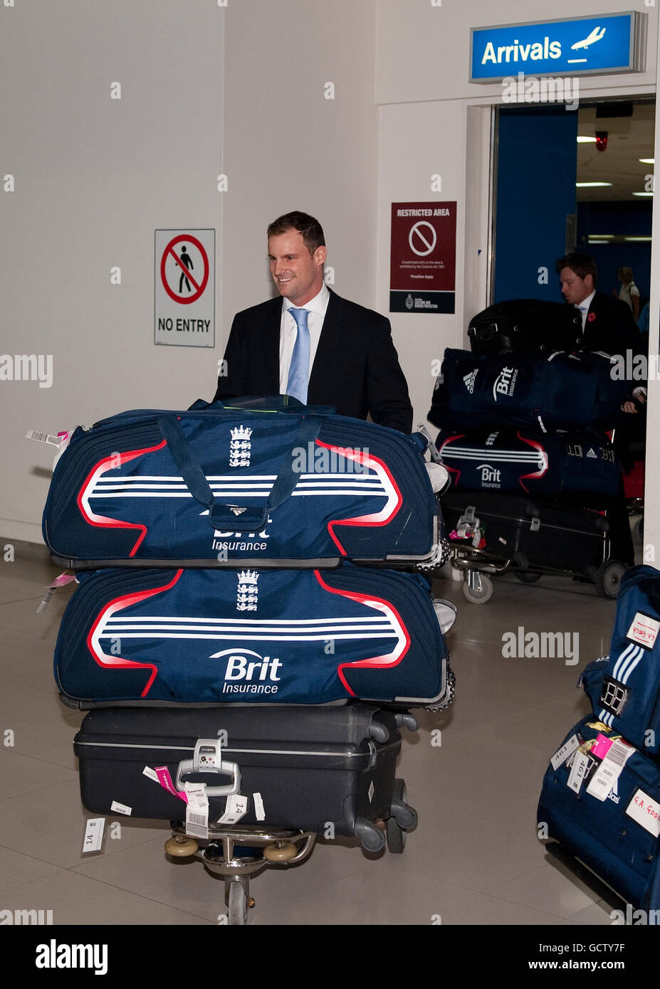 Cricket - England Arrive in Australia - Perth Airport. England captain ...