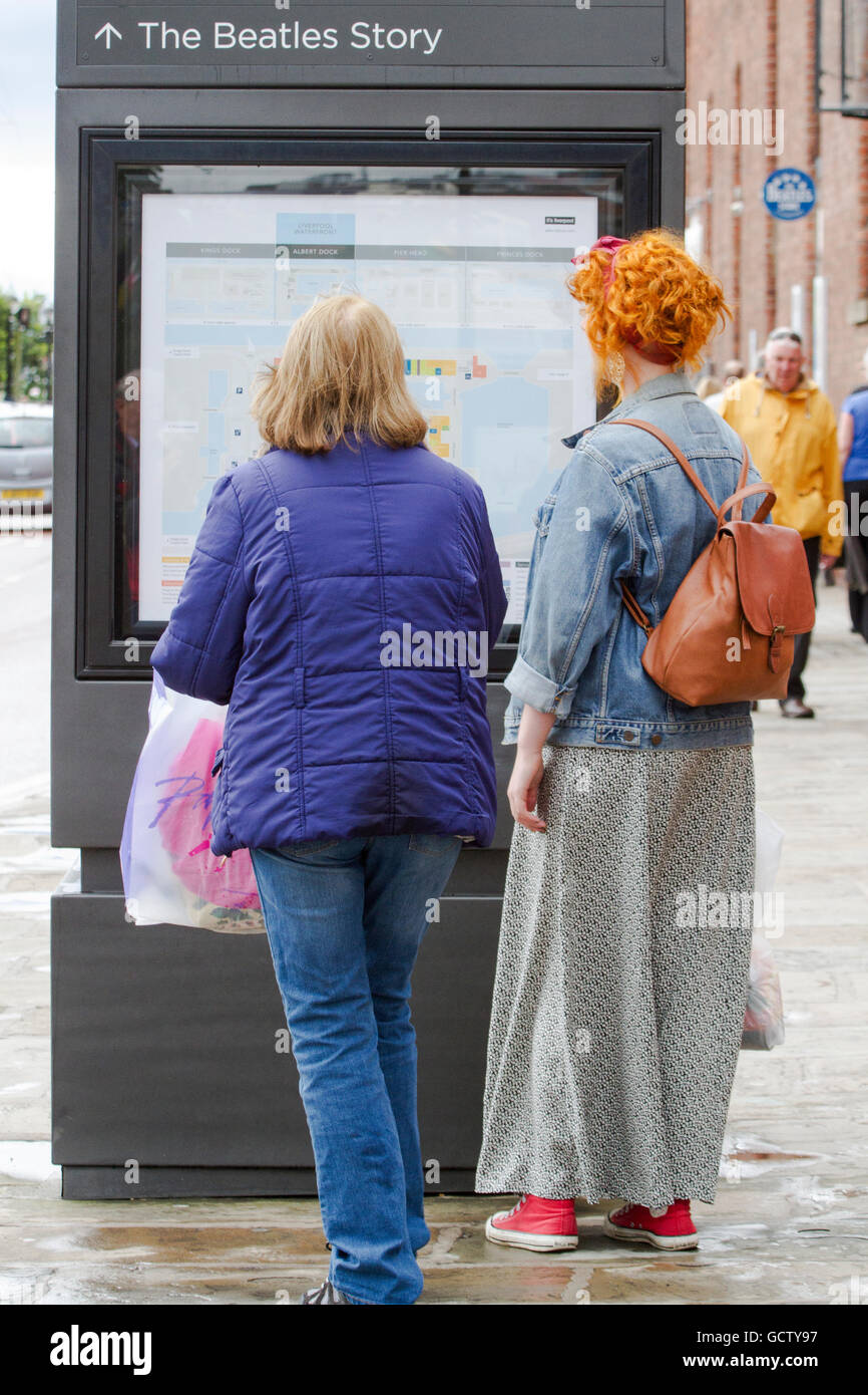 Route to the Beatles Story, Liverpool, Merseyside, UK Stock Photo - Alamy