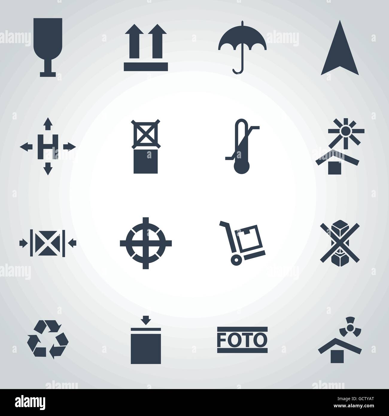 Cargo marking Stock Vector Images - Alamy