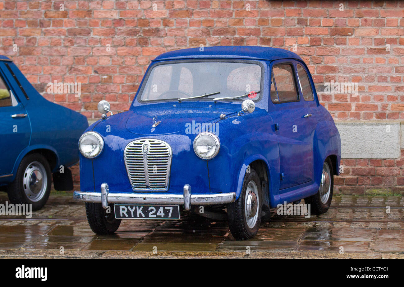 1956 50s fifties Blue Austin at Vintage on the Dock. Classic cars ...