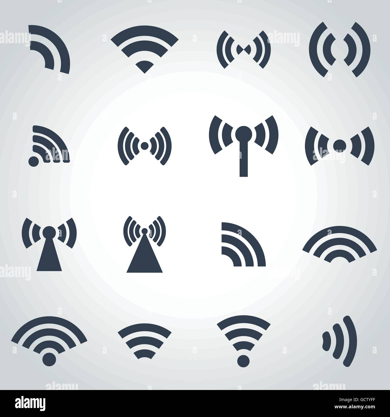 Wireless internet connection signal Stock Vector Images - Alamy