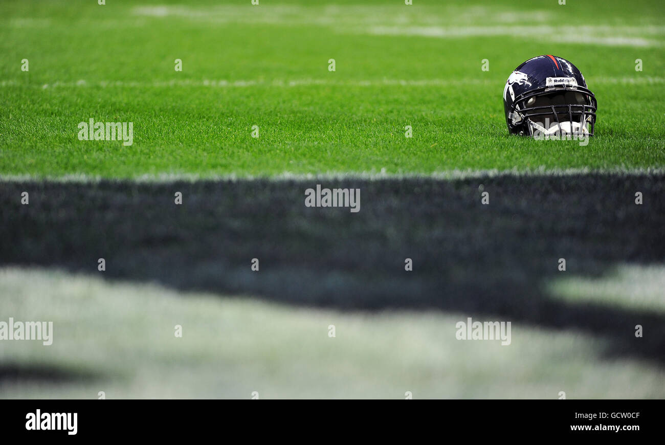 Broncos Football Helmet Front View