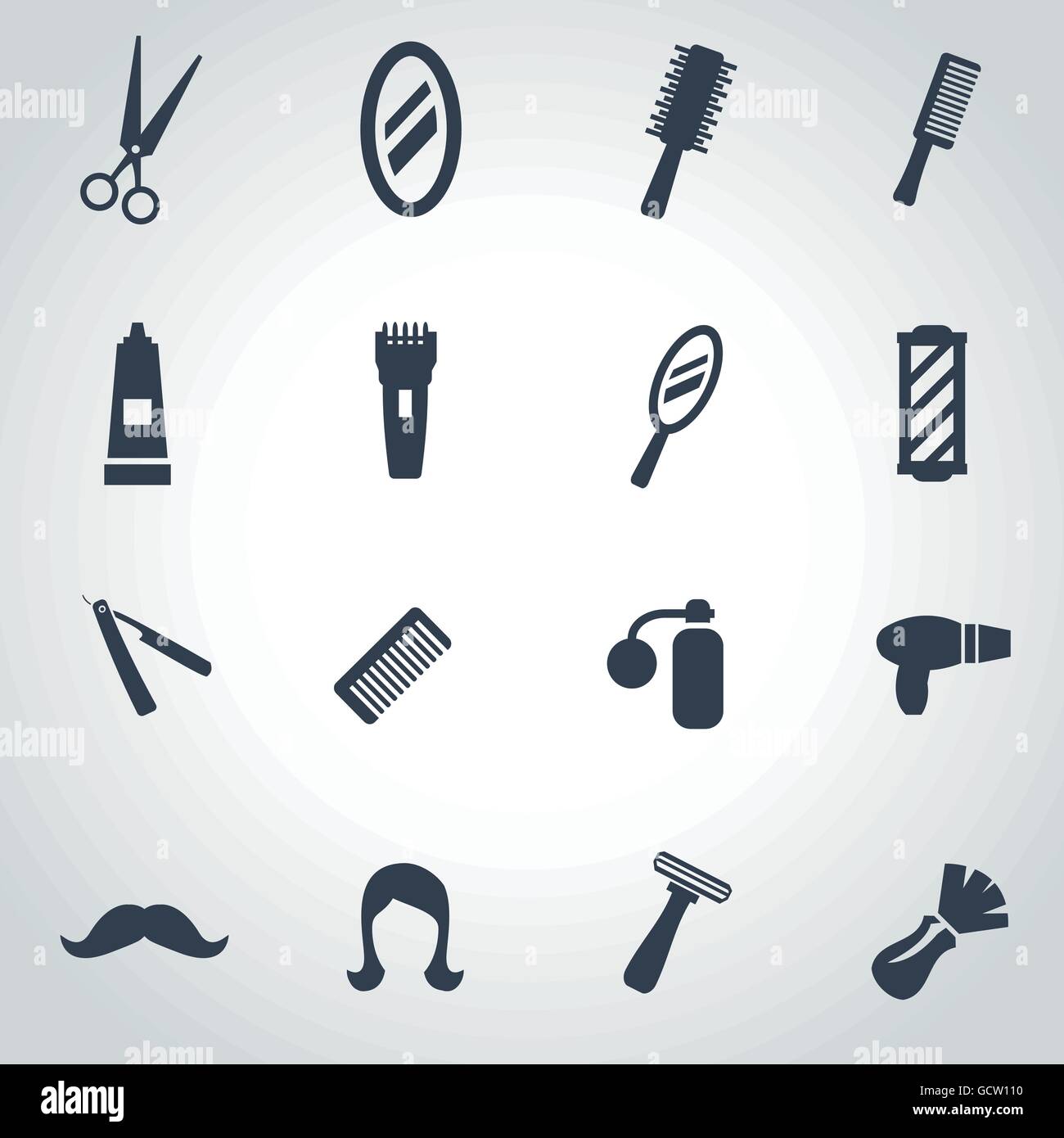 Barber icon hi-res stock photography and images - Alamy