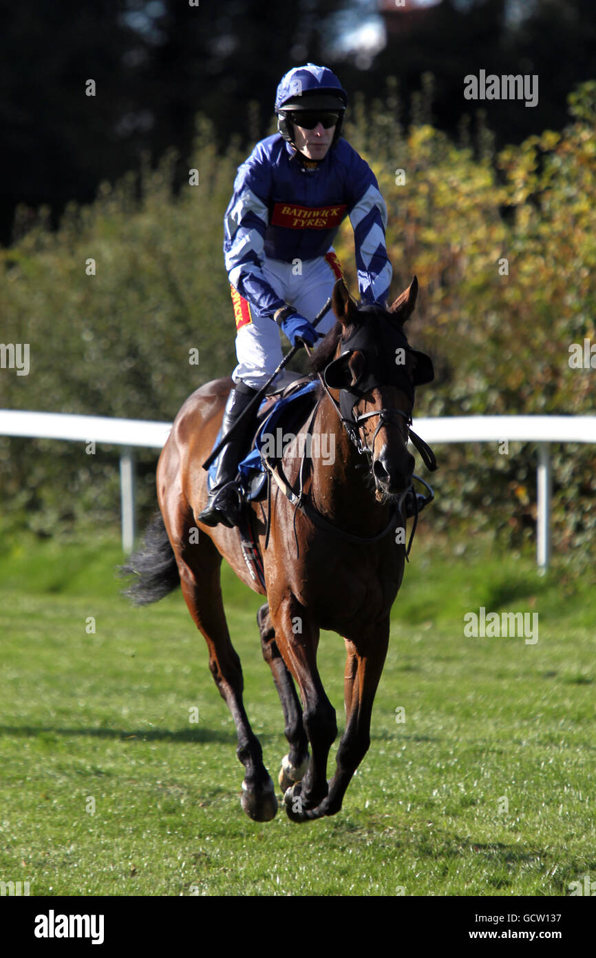 Jockey tom scudamore at ludlow racecourse hi-res stock photography and ...