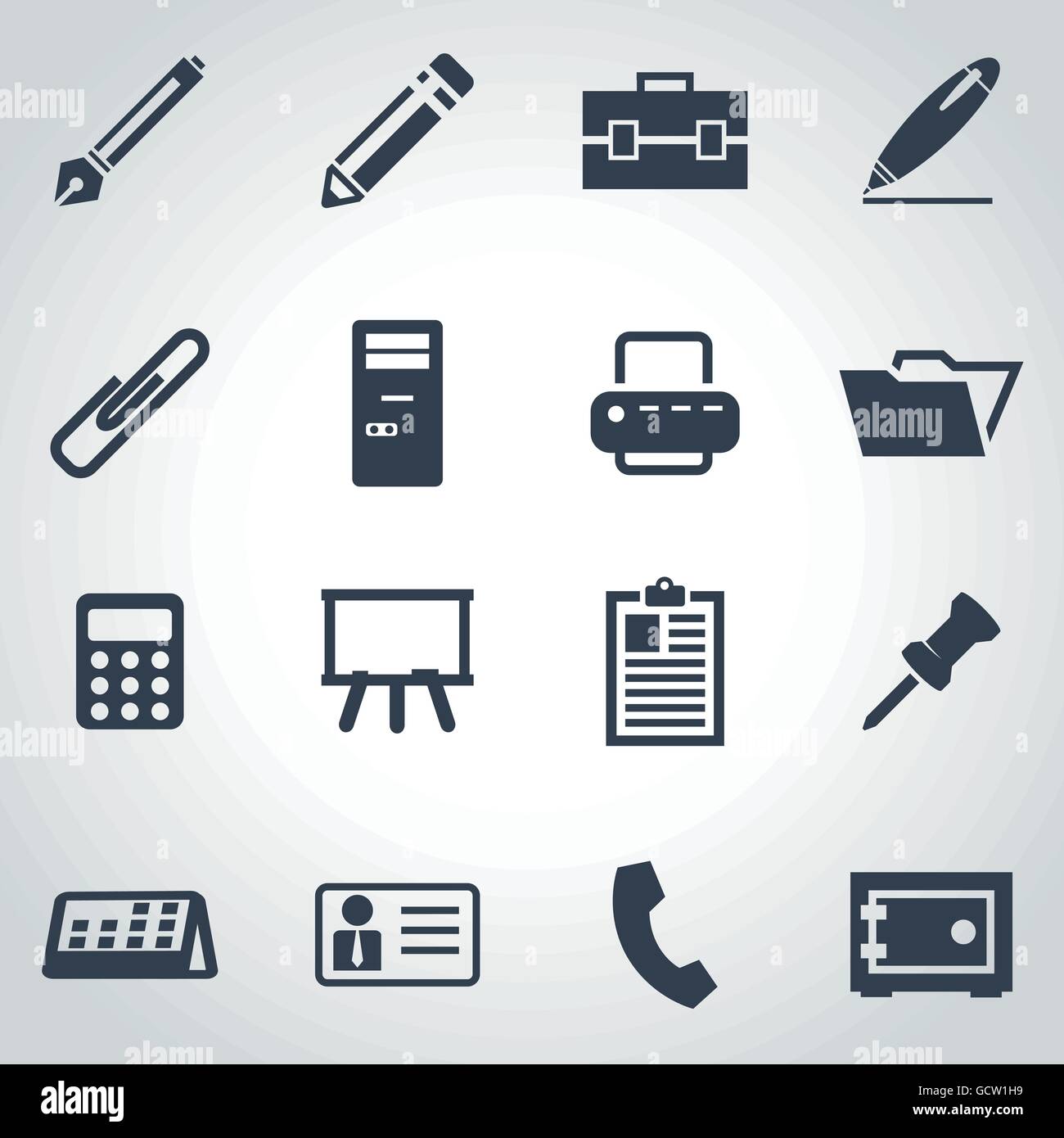 Vector black notes icon set Stock Vector Image & Art - Alamy