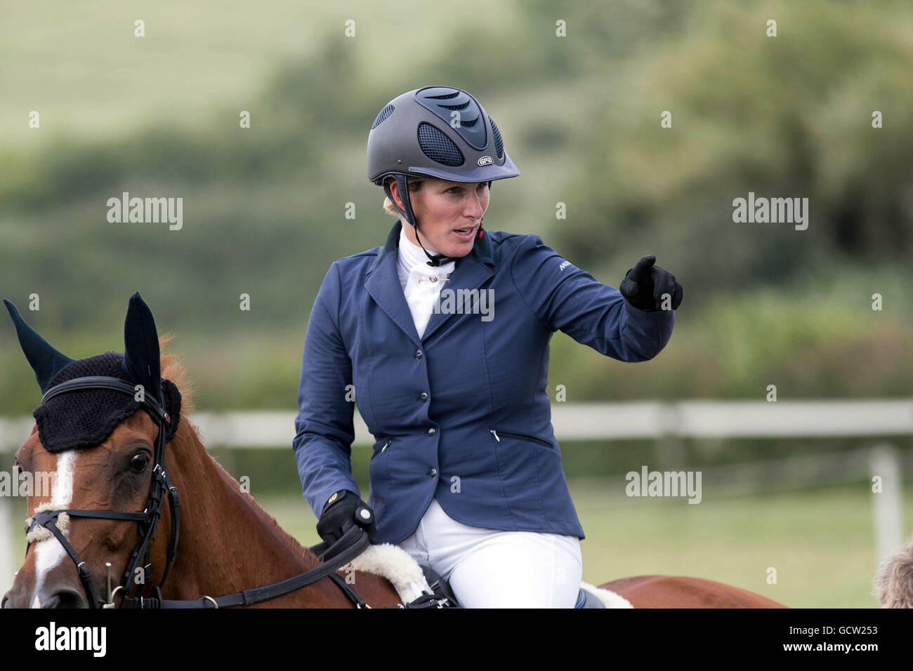 Zara Tindall riding Drops of Brandy competes at the Barbury ...