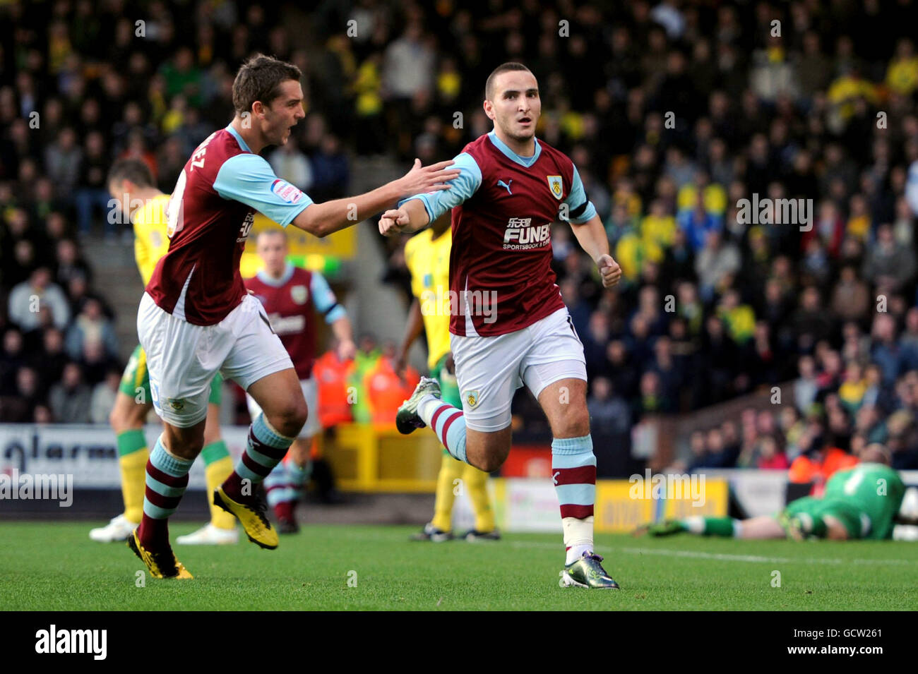 Burnley's Martin Paterson celebrates scoring his first goal during the ...