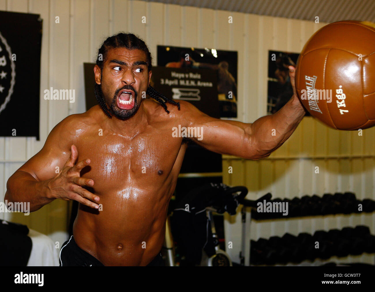 Boxing - David Haye Training Session - The Railway Arch Stock Photo - Alamy
