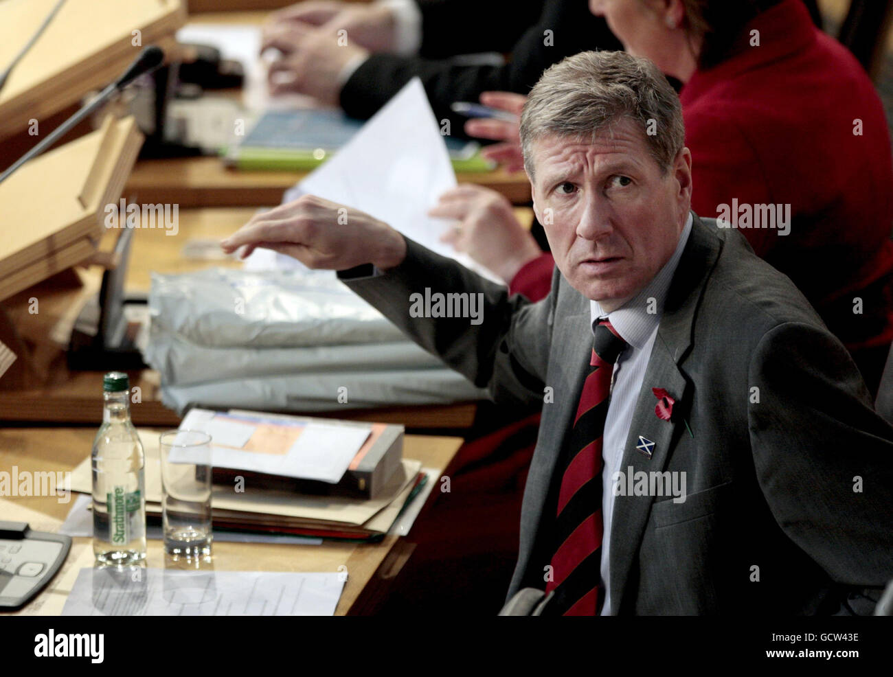 Scottish Justice Secretary Kenny MacAskill in the Scottish Parliament ...