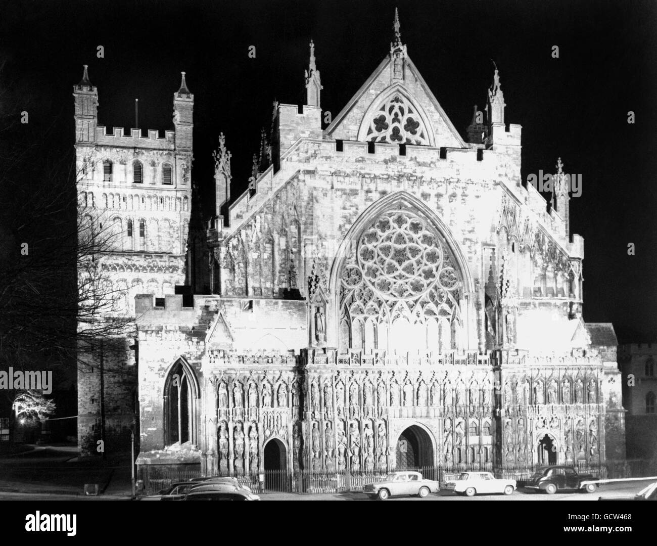 Exeter cathedral night hi-res stock photography and images - Alamy