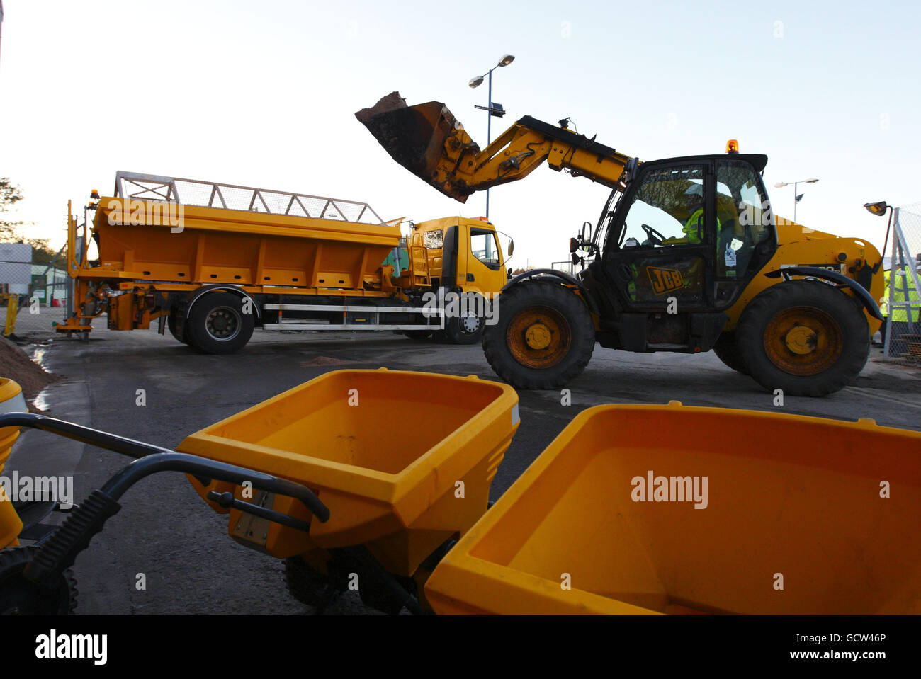Gritting Salt Feature Stock Photo - Alamy