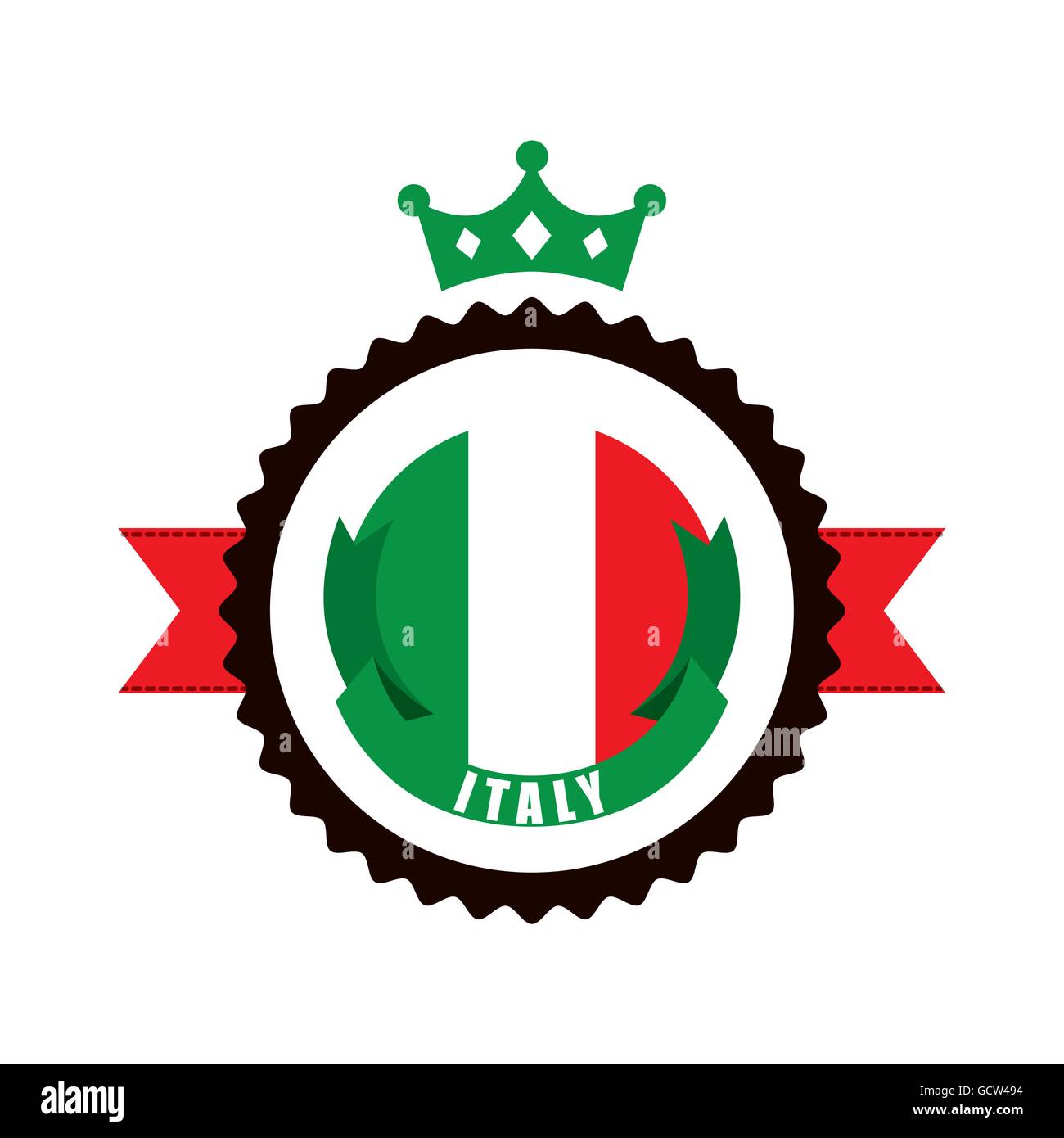 Old italian stamp Stock Vector Images - Alamy