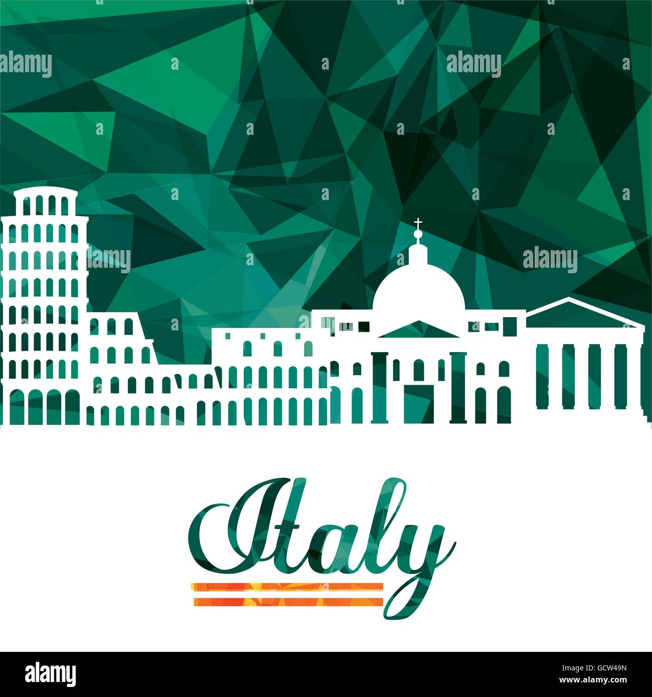 Landmark icon. Italy culture design. Vector graphic Stock Vector Image ...