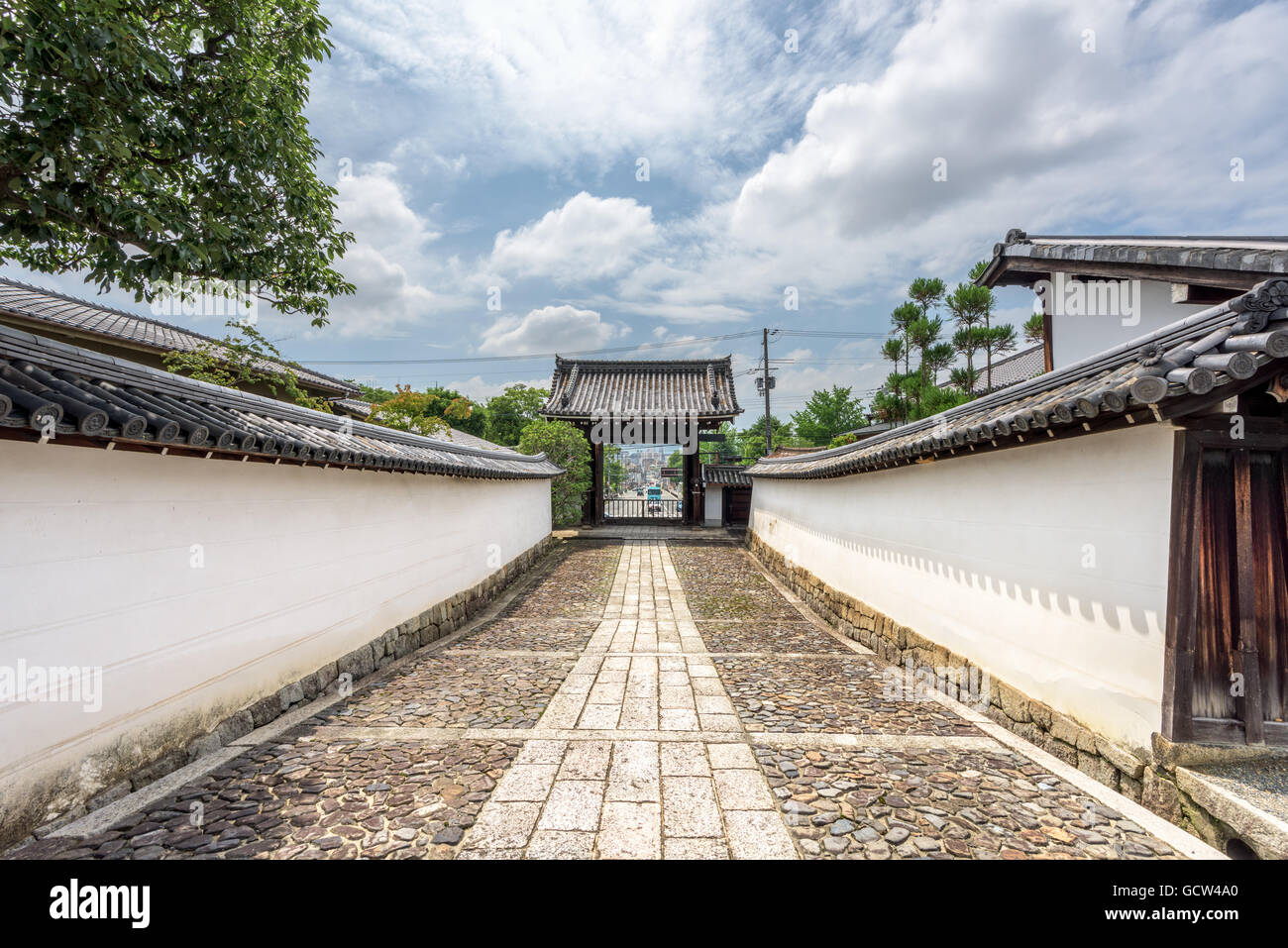 Japanese corridor leads to the city Stock Photo - Alamy