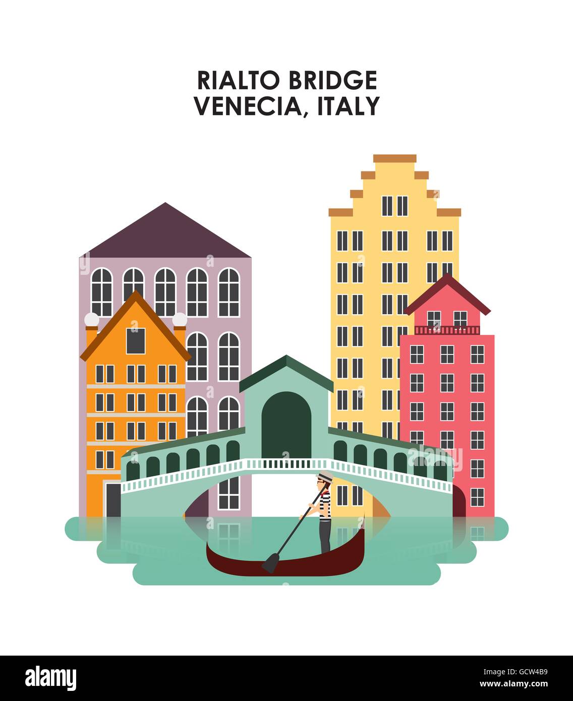 Venecia city icon. Italy culture design. Vector graphic Stock Vector ...