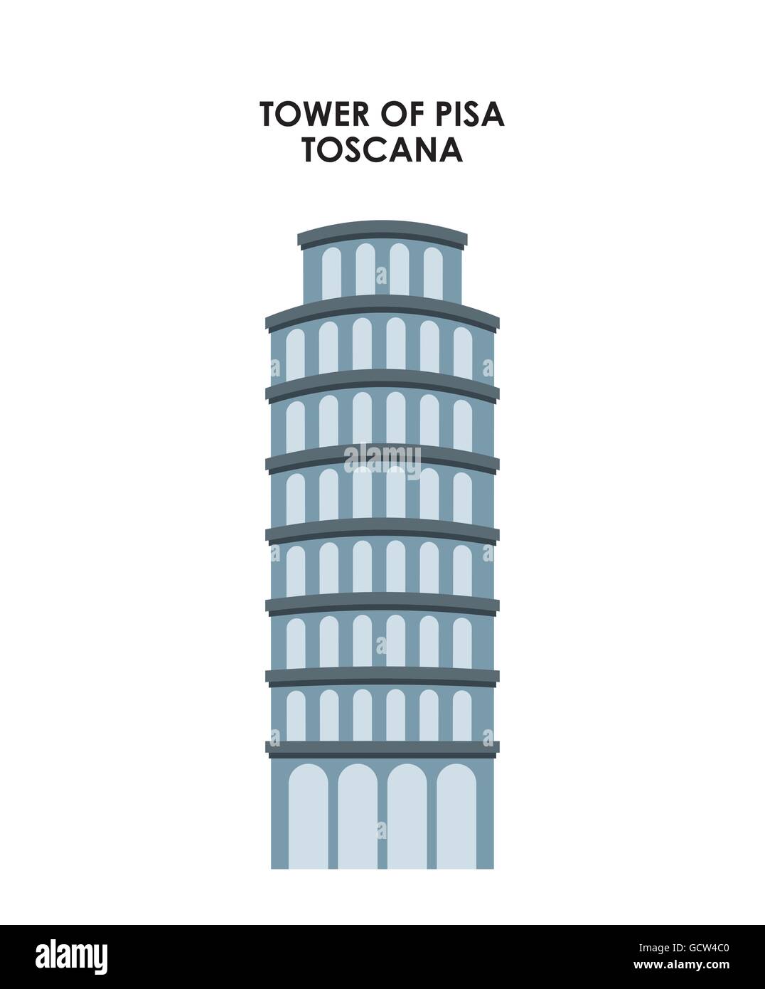 Tower of pisa icon. Italy culture design. Vector graphic Stock Vector ...
