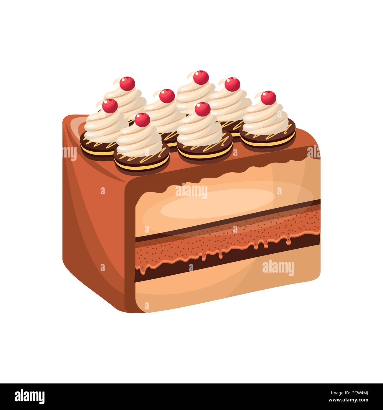 Cake icon. Bakery design. Vector graphic Stock Vector Image & Art - Alamy