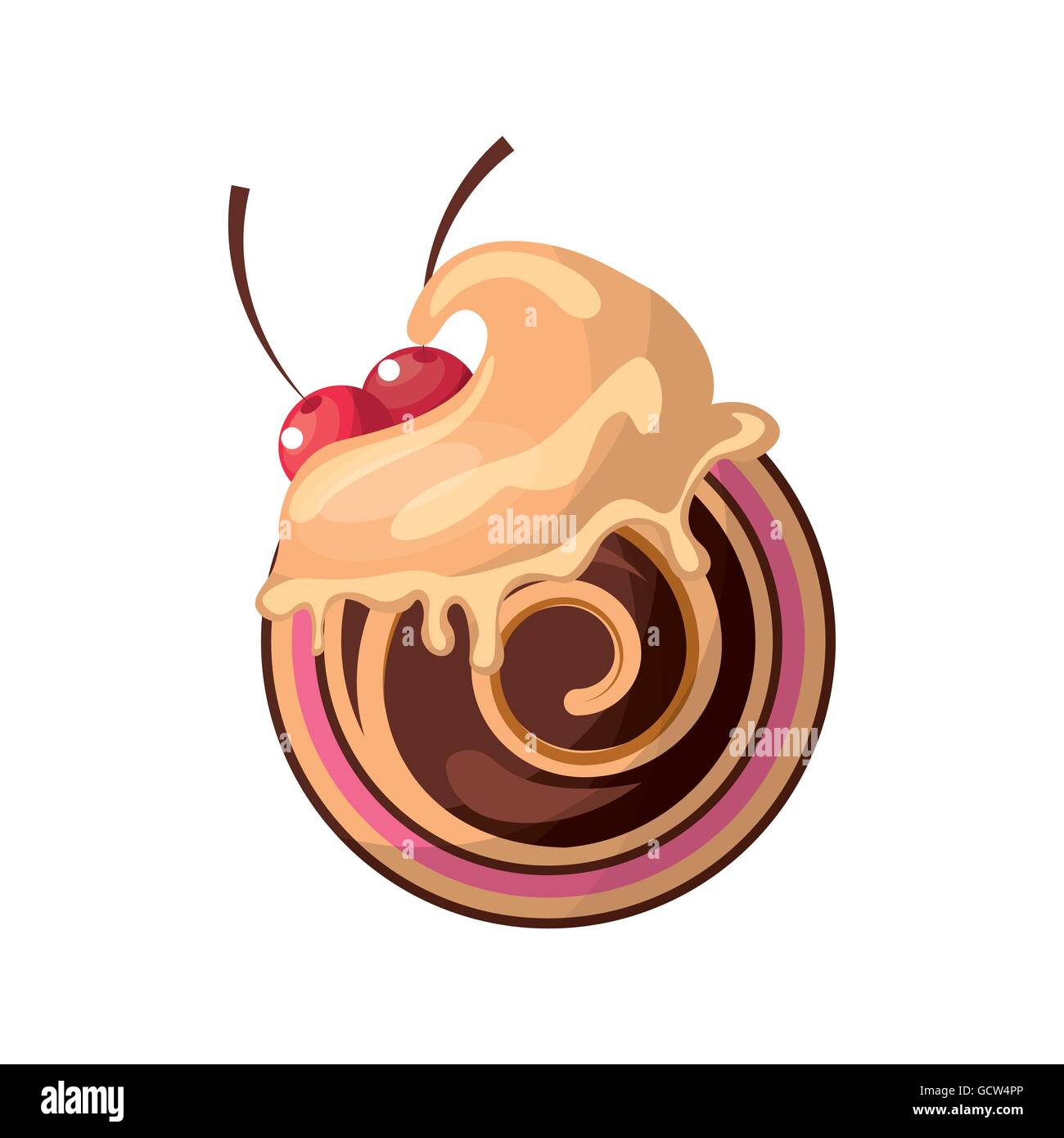 Dessert icon. Bakery design. Vector graphic Stock Vector Image & Art ...