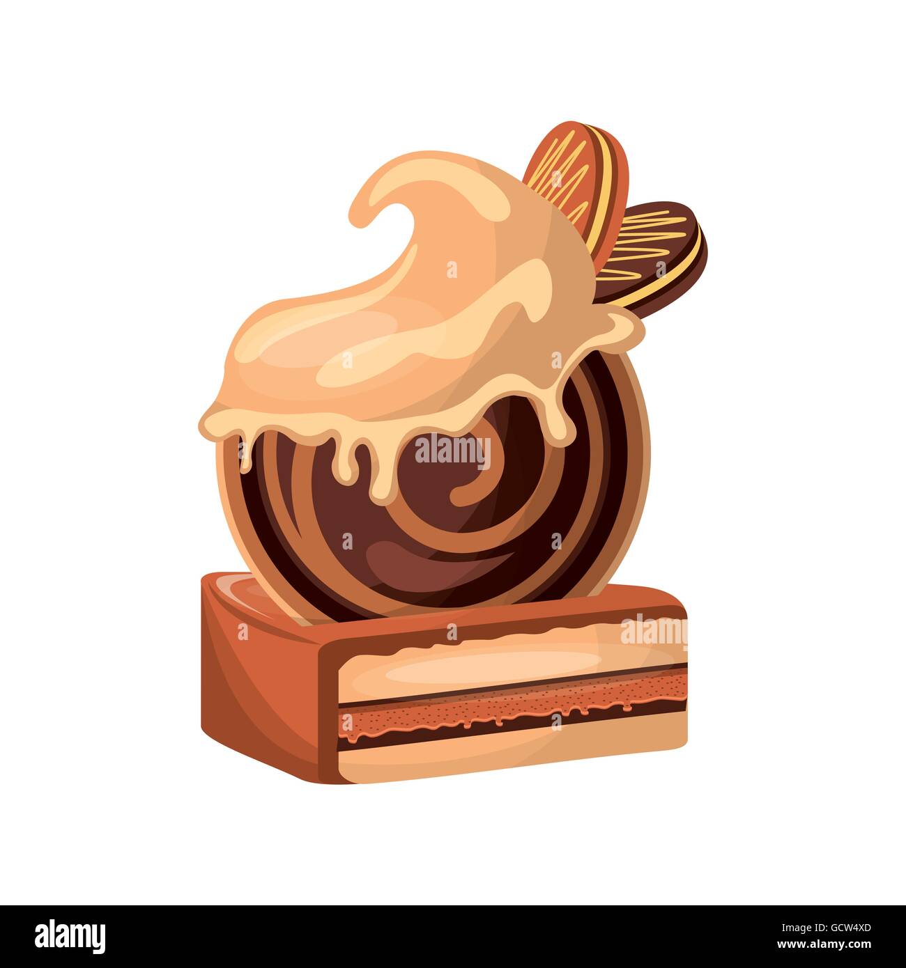 Cake icon. Bakery design. Vector graphic Stock Vector Image & Art - Alamy