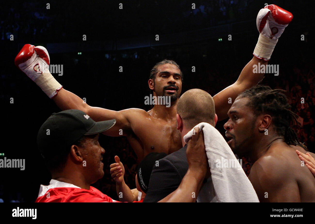 Boxing manchester lphli half length mid celebrating mangsm hi-res stock ...