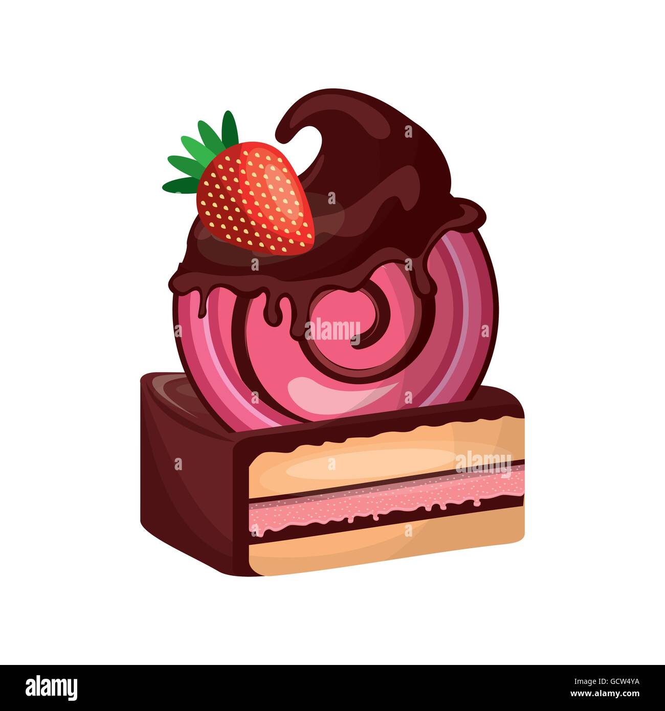 Cake icon. Bakery design. Vector graphic Stock Vector Image & Art - Alamy