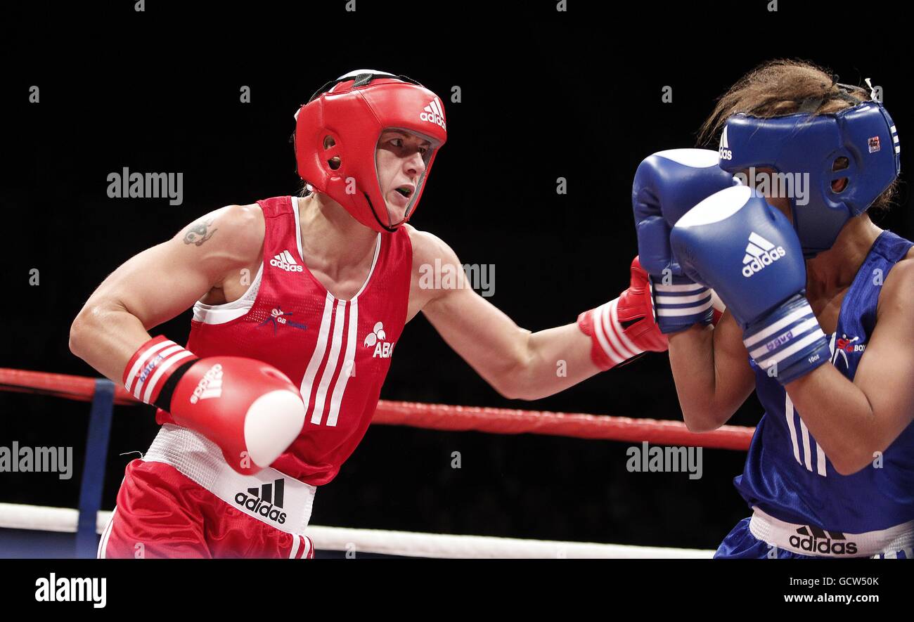 Natasha Jonas (right) and Amanda Coulson in the 60Kg weight during the ...