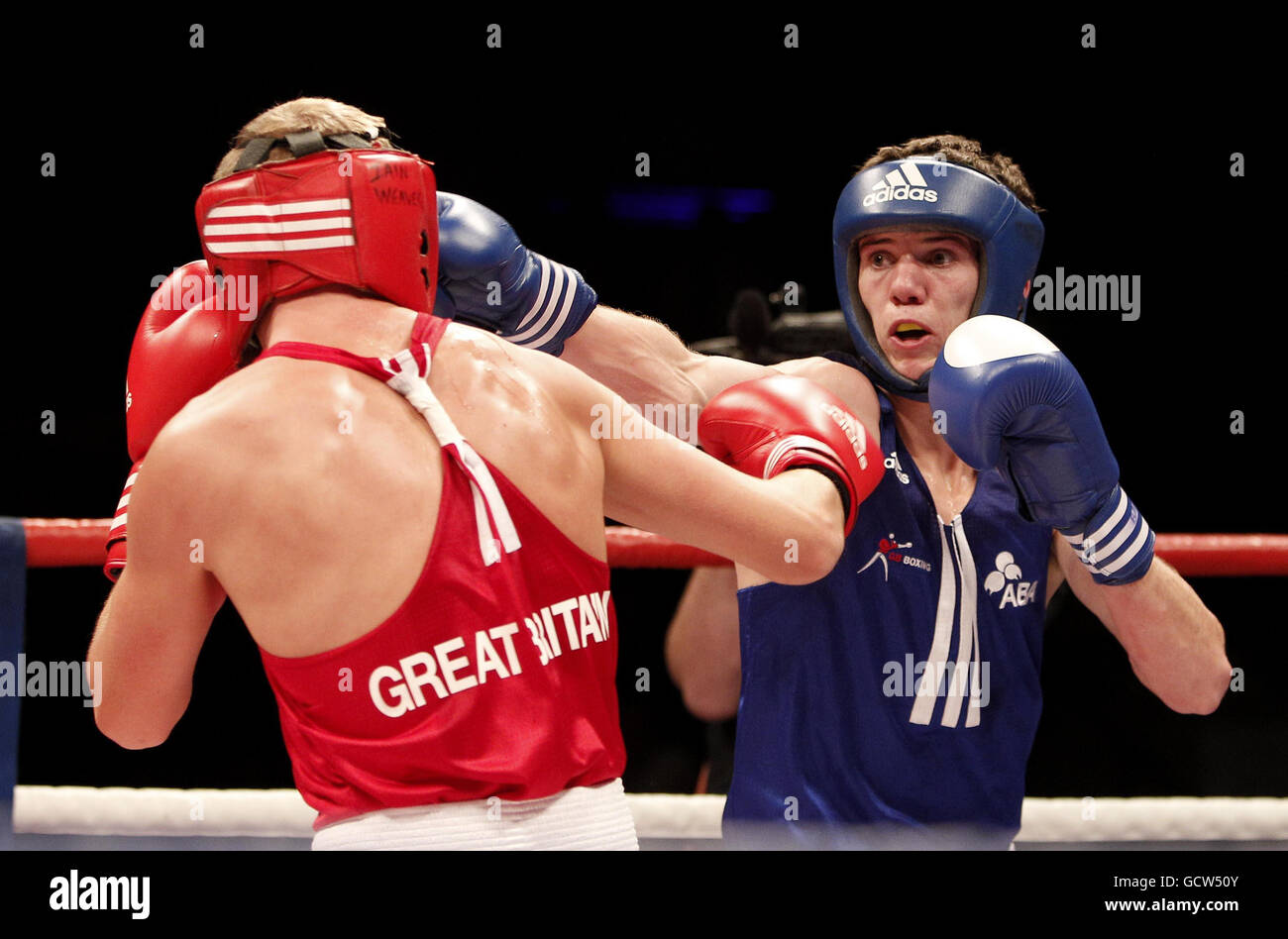 Boxing - GB Amateur Boxing Championships - Echo Arena. Luke Campbell (right) and Iain Weaver in ...