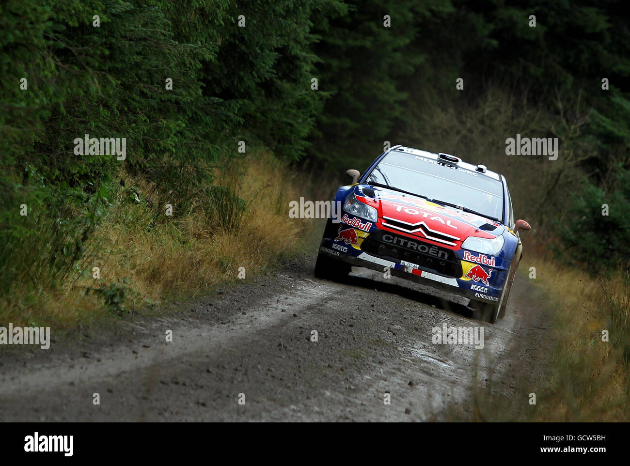 France's Sebastien Loeb in the Citroen C4 WRC during the Resolfen Stage ...
