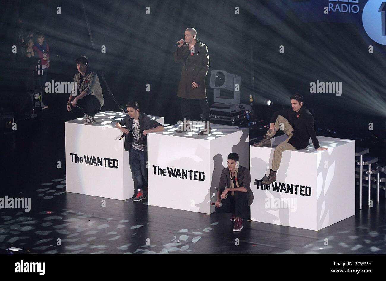The Wanted perform on stage during the Radio 1 Teen Awards, at the ...