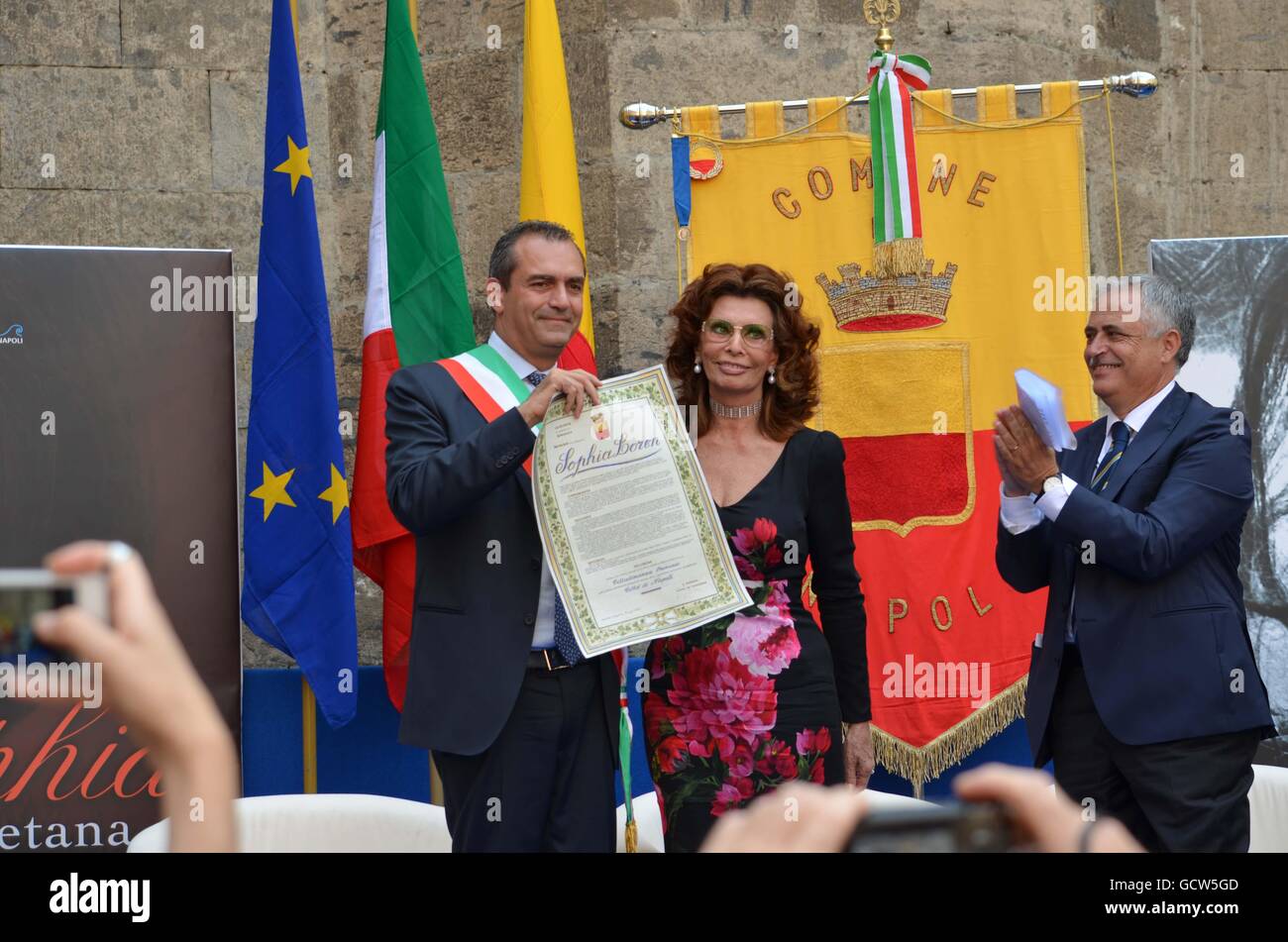 Naples, Italy. 09th July, 2016. Sophia Loren, Neapolitan star of ...