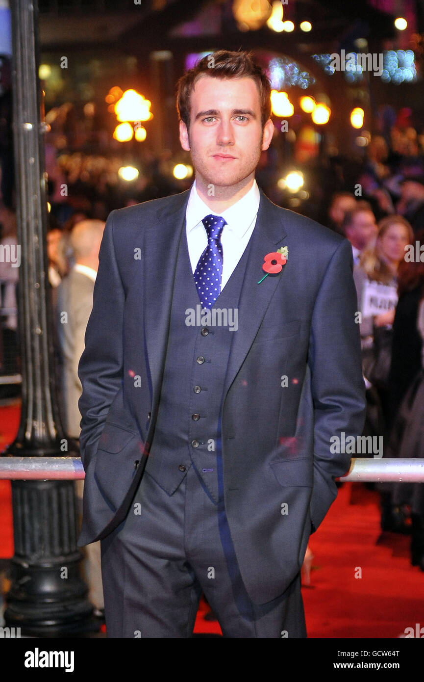 Matt Lewis, who stars as Neville Longbottom, arrives for the world ...