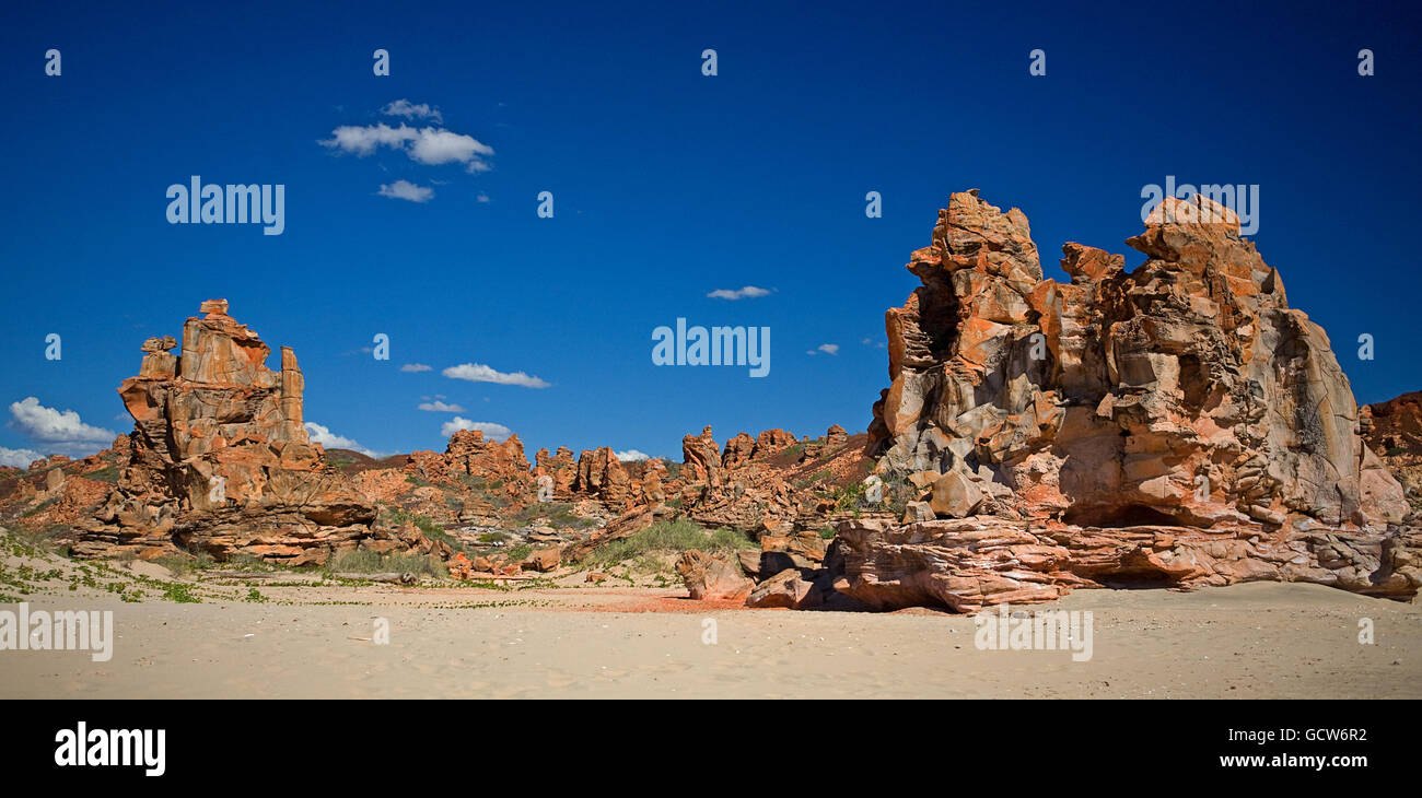 Wind Blown Rock Formations Stock Photo - Alamy