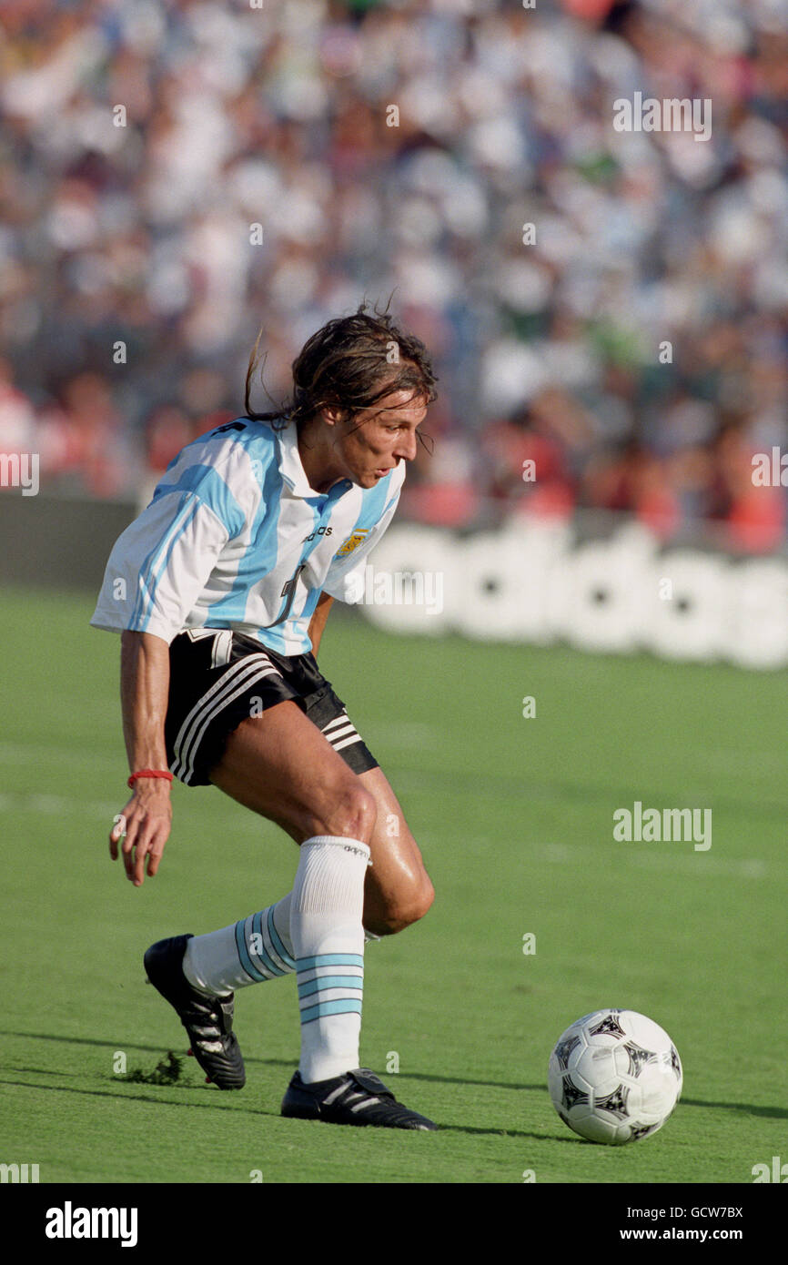 WORLD CUP SOCCER. Claudio Caniggia, Argentina Stock Photo - Alamy