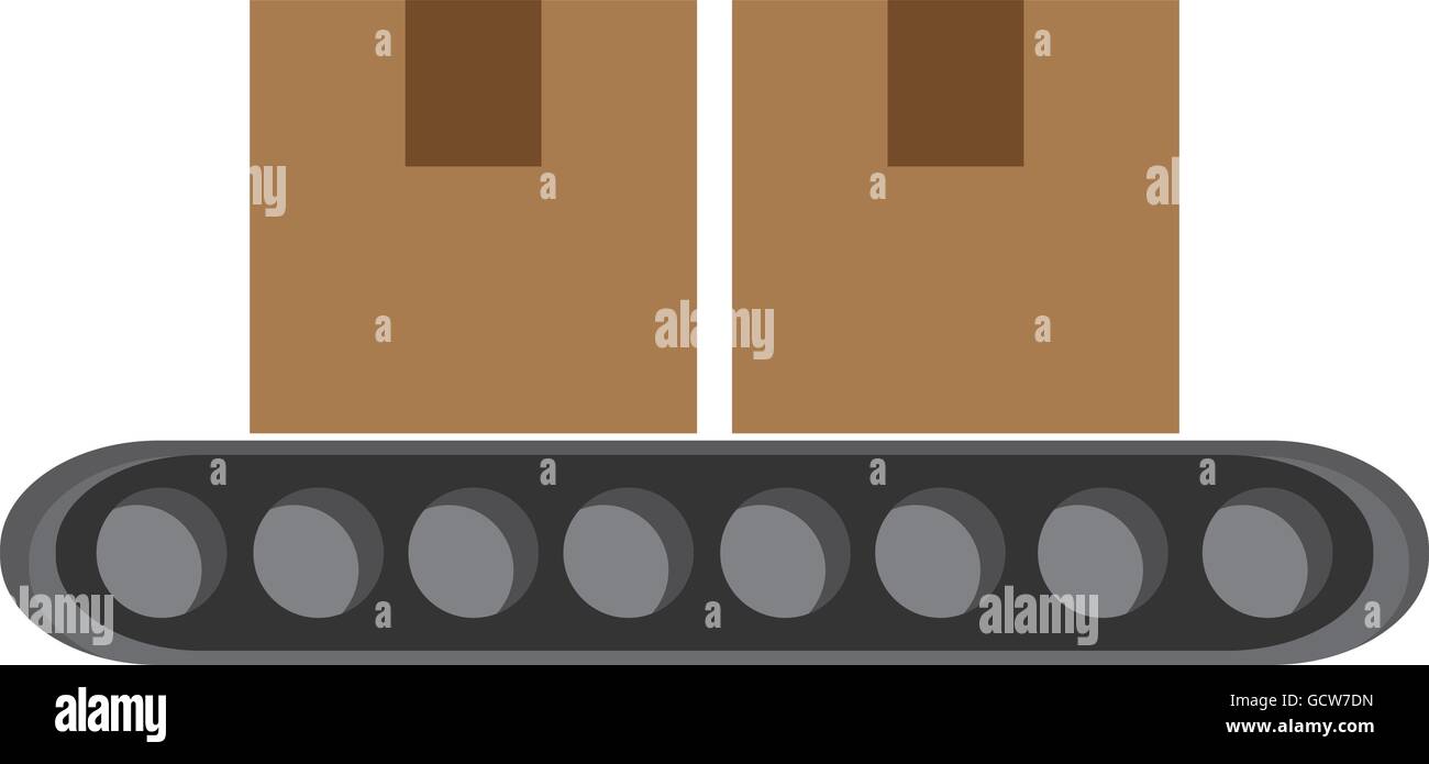 Conveyor belt factory industry icon Stock Vector Image & Art - Alamy